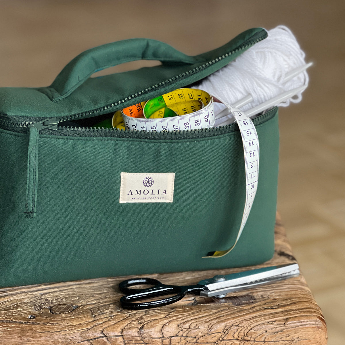 Upcycled sewing & knitting bags – Amolia